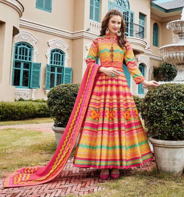 Killer Silk Party Gown Ready to Wear - Chandigarhfashionweek.com