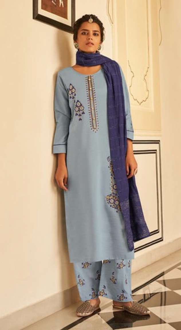 Pure Viscose Palazzo Suit Summer special with Embroidery